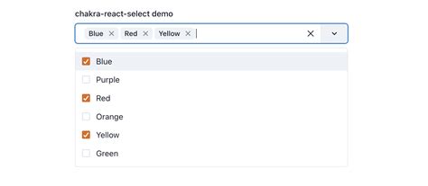Can We Have This Customizations In Chakra React Select · Csandman Chakra React Select
