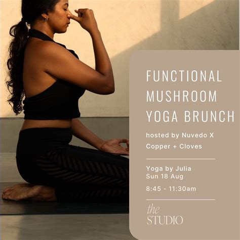 Functional Mushrooms Lions Mane And Yoga Session 👇 Medha B Dey Roy