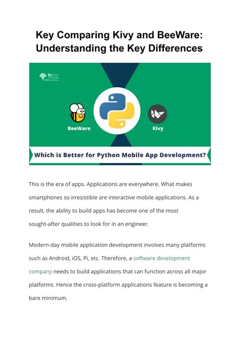 PPT - Comparing Kivy and BeeWare: Understanding the Key Differences ...