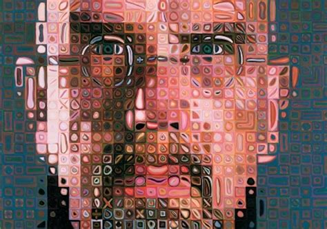 Chuck Close Self Portrait 1997 Gaeanet
