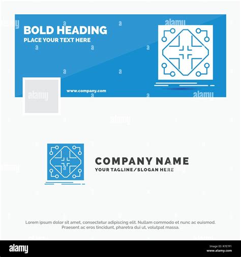 Blue Business Logo Template For Data Infrastructure Network Matrix Grid Facebook Timeline