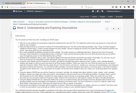 Completing The Phd Level Statistics Ii Course At Ncu Starting Week 2