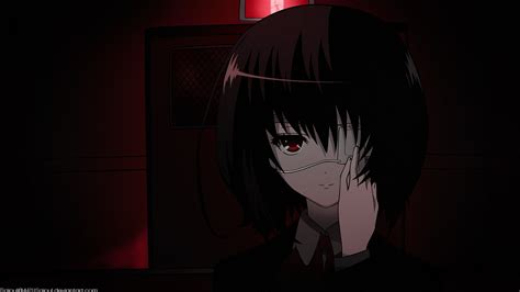 Mei Misaki Hd Wallpaper From Another Anime With Eye Patch