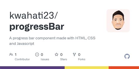 github kwahati23 progressbar a progress bar component made with html