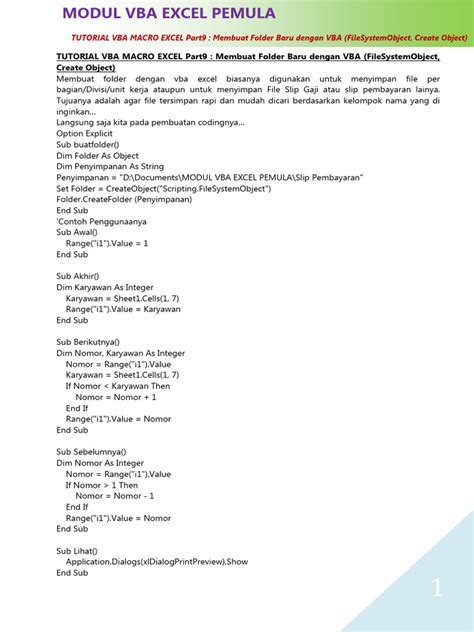 modul vba excel part 10 pdf
