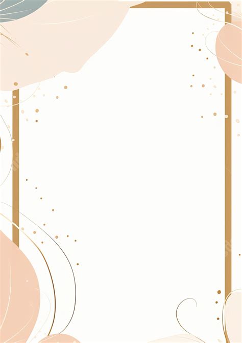 White And Beige Page Border And Printable Background In Word Slidesdocs