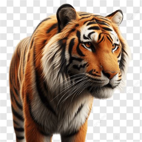 투명 한 배경에 흰색 Issolated 3d 호랑이 투명한 배경에 흰색으로 분리된 호랑이 투명 한 배경에 흰색 Issolated 3d 호랑이 만화 Png 일러스트 및