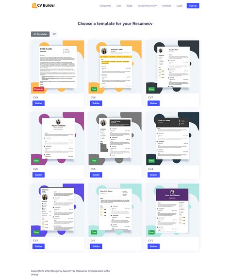 Resume CV Builder Website Design With WordPress On Behance