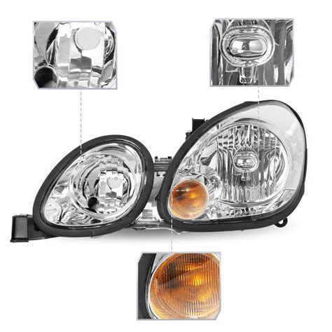 1998 2005 Lexus Gs300 Gs400 Gs430 Headlight Assembly Front Dot