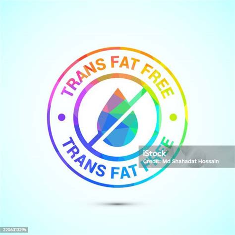 트랜스 지방 무료 아이콘 디자인 일러스트 레이 션 건강 개념에 대 한 제로 트랜스 뚱뚱한 아이콘 낮은 폴리 스타일 0에 대한 스톡 벡터 아트 및 기타 이미지 Istock