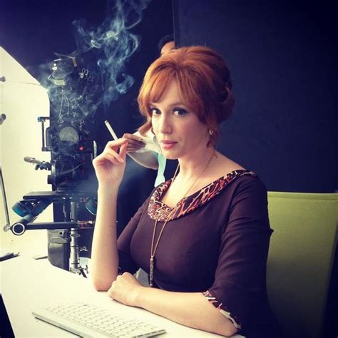 Christina Hendricks Smoking Pic