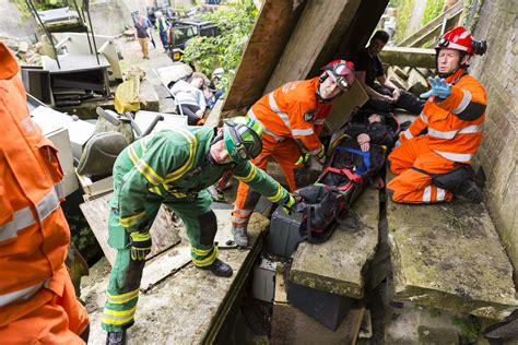 Disaster Simulation Earthquake And Volcanic Eruption Devastate