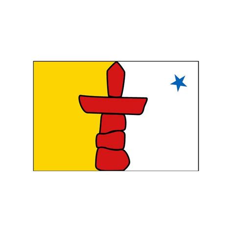 Nunavut Territory Flag Canada Header And Grommets 3x5