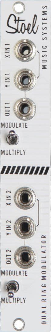 Stoel Music Systems Dual Ring Modulator Eurorack Module On Modulargrid