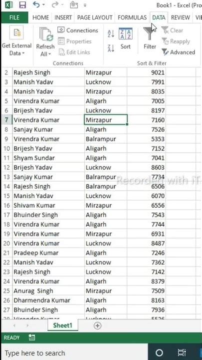 How To Sort Data Largest To Smallest Value In Excel Microsoft Shorts