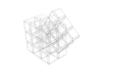 Rubiks Cube With Solving Animation 3d Model Animated Cgtrader