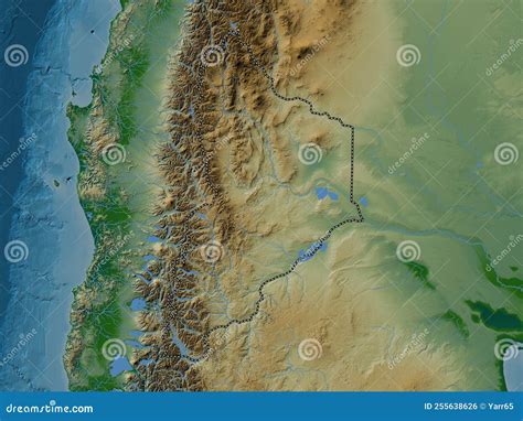Neuquen Argentina Physical No Legend Stock Illustration Illustration Of Alderetes Trancas