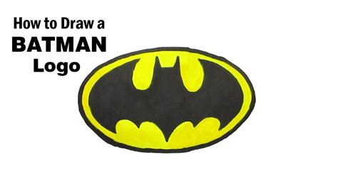How To Draw Batman Logo Step By Step Easy