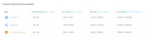 View Api Consupmtion Data