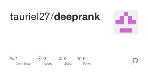 Github Tauriel Deeprank