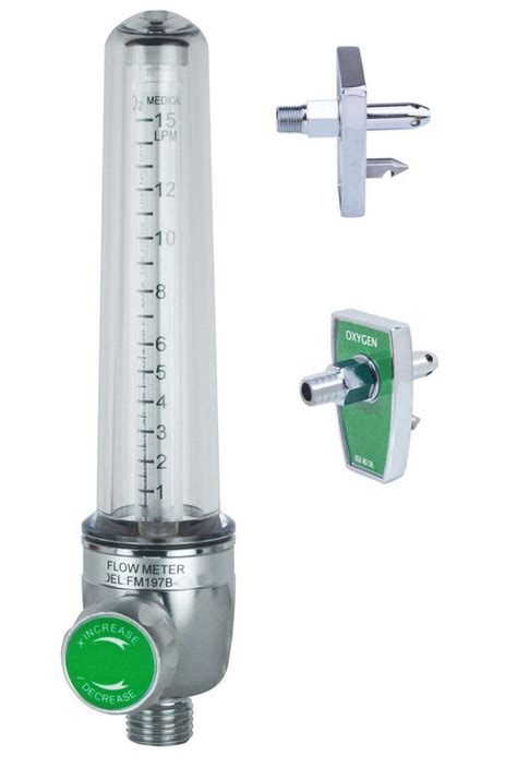 Brass Oxygen Flowmeter 0 15 Lpm Chemetron Live Action Safety