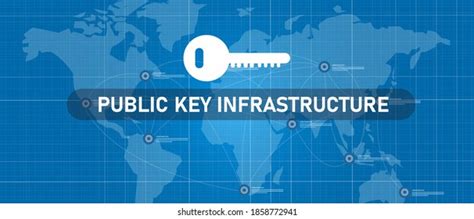 Public Key Infrastructure Pki Network Encryption Stock Vector Royalty Free