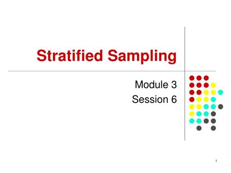 PPT Stratified Sampling PowerPoint Presentation Free Download ID