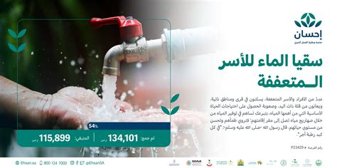 منصة إحسان On Twitter بادر في توفير سقيا الماء للأسر المتعففة، وساهم