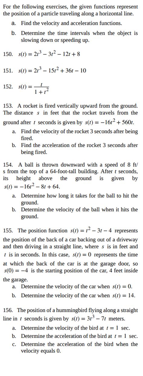 solved for the following exercises the given functions