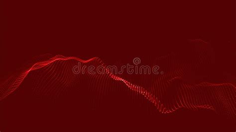 Abstract Digital Wave Of Particles Futuristic Point Wave Technology Background Vector 3d