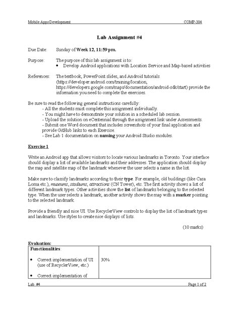 Comp304 Lab4s2024 Good Mobile Apps Development Comp Lab Assignment Due Date Sunday Of Week