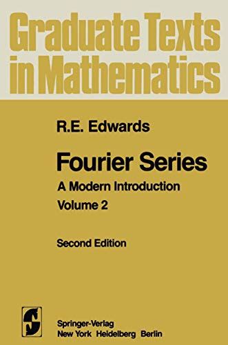 9780387906515 Fourier Series A Modern Introduction Volume 2 Vol 2 Graduate Texts In