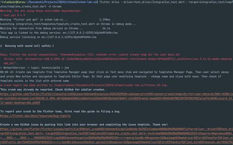 Toolcrash Unknownexception · Issue 102960 · Flutterflutter · Github