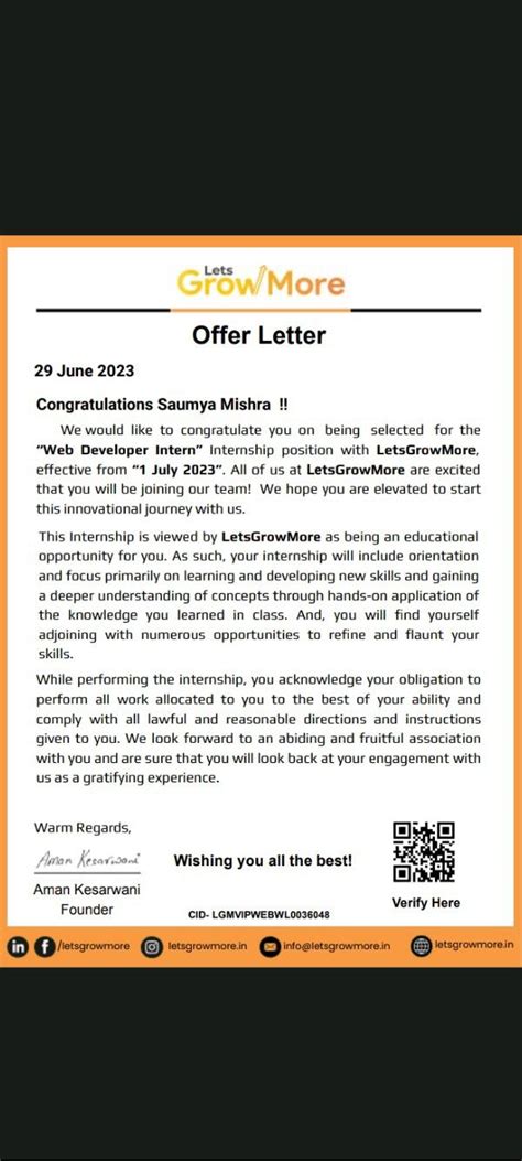 Saumya Mishra On Linkedin Letsgrowmore Webdevelopment