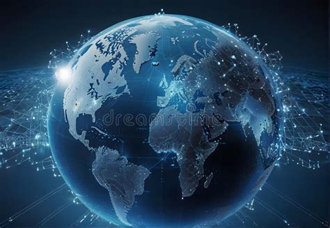 Global Network And Connectivity Data Transfer And Cyber Technology