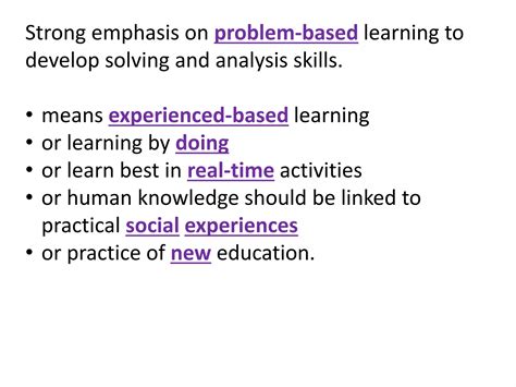 Progressivism In Education Pptx