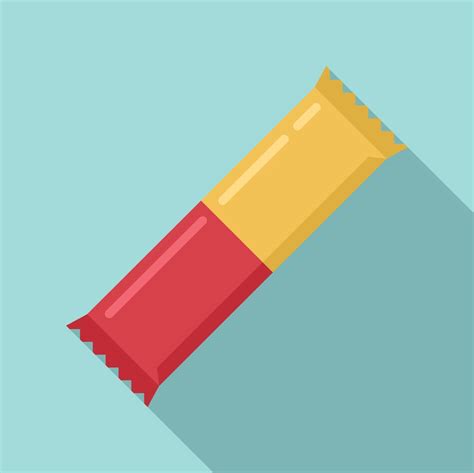 School Snack Bar Icon Flat Vector Chocolate Food 15109158 Vector Art