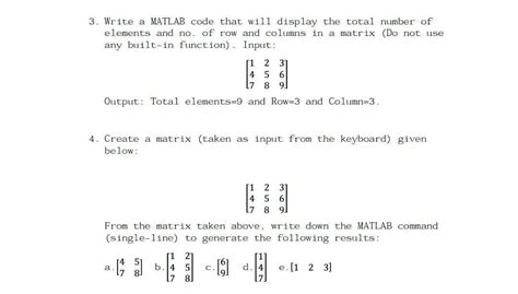 Solved Please Solve All Of These Problems In Matlab Its