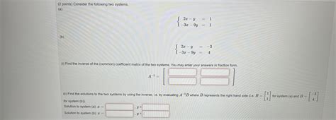solved 2 ﻿points ﻿consider the following two