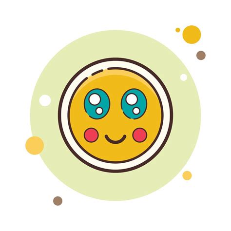 Anime Emoji Icon In Pulsar Line Style