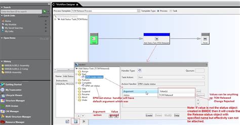 Teamcenter Open Gate Workflow Creation Release Object Remove Status