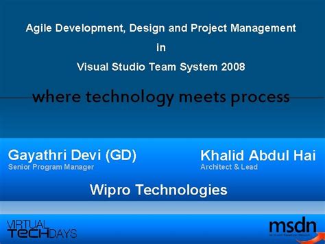 Agile Development Design And Project Management In Visual