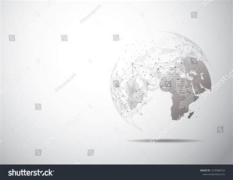 Global Network Connection World Map Point Stock Vector Royalty Free Shutterstock