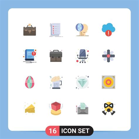 Flat Color Pack Of 16 Universal Symbols Of Ebook Data Global Marketing Cloud Outsource Editable