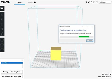 Cura Always Crashing While Slicing CURAengine Exe Stop Working Issue Ultimaker