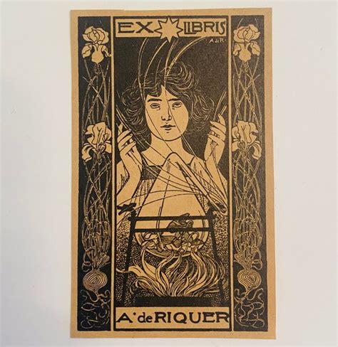 Alexandre De Riquer Ex Libris 1900 Auction Online Catawiki