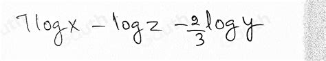 Solved Use The Properties Of Logarithms To Expand The Following Expression Log X Zsqrt