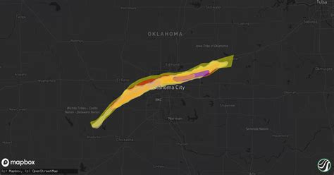Hail Map In Oklahoma City Ok On March 10 2026 Hailtrace