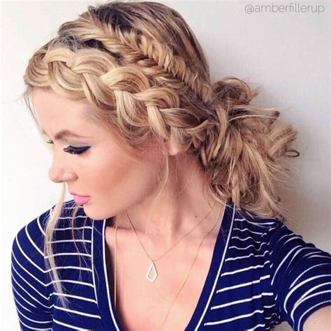 21 All New French Braid Updo Hairstyles Pop Haircuts