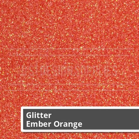 Siser Glitter 2 Ember Orange Design Supplies